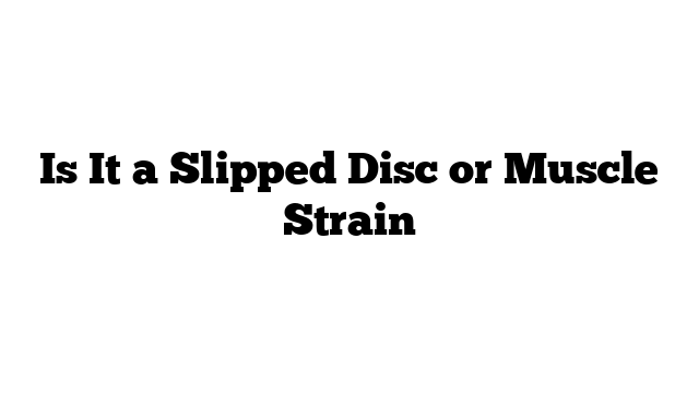 Is It a Slipped Disc or Muscle Strain? – 420BB: Premium Pipes & Bongs
