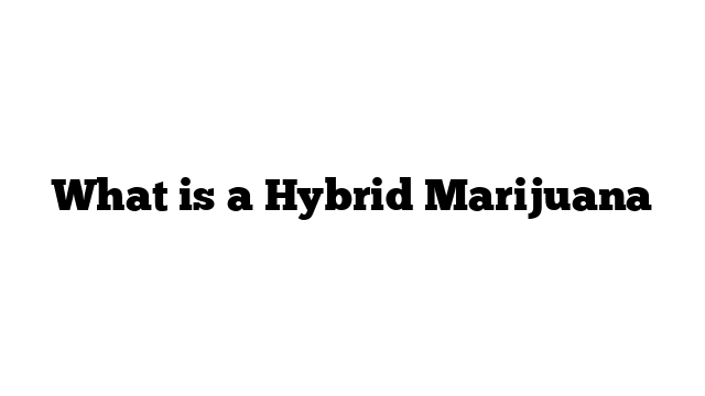 What is a Hybrid Marijuana? – 420BB: Premium Pipes & Bongs